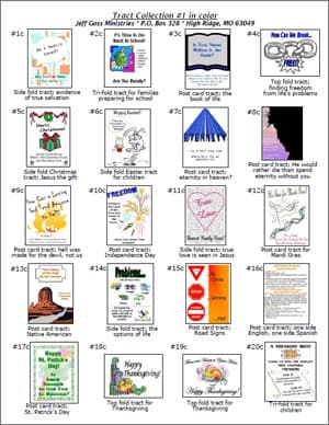 Gospel Tracts :: Free Bible Tracts & Tracts Available For Order